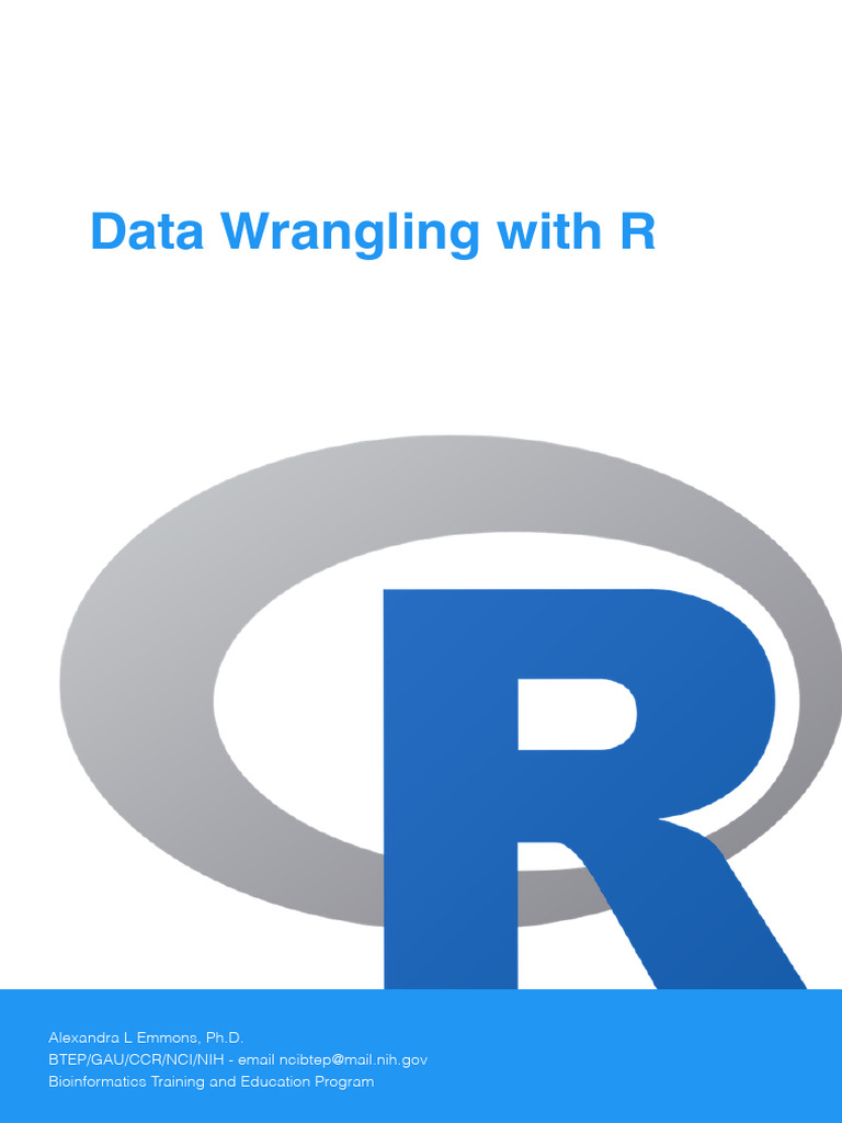 Data Wrangling With R Pdf Microsoft Excel Computer File