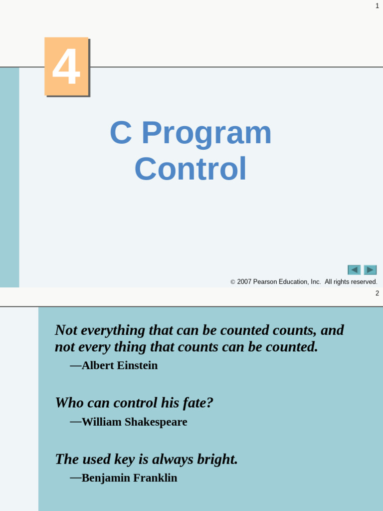 Lec3 - EENG112 C Prog Control | PDF | Control Flow | Computing