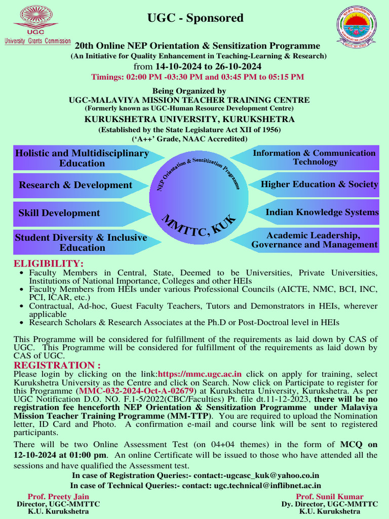 20nep Oct B Nep Orientation Sensitization Programme 1 | PDF | Higher ...