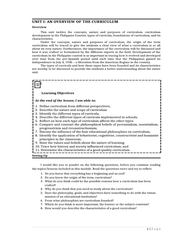 Final Edited - PROFED 5 For ASC UPDATED | PDF | Curriculum | Philosophy Of Education