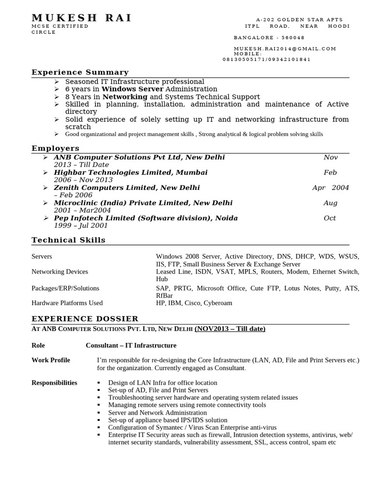 Mukesh Rai | PDF | Antivirus Software | Computer Network