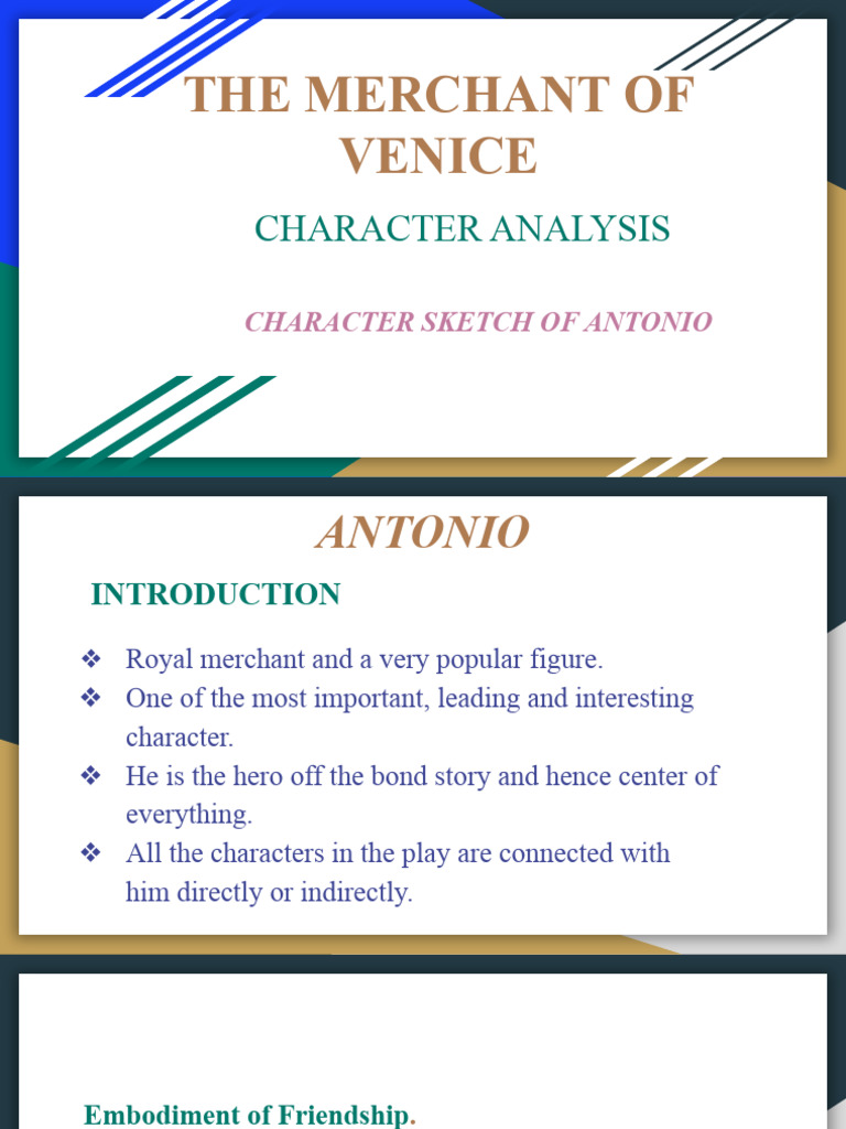 005 The Merchant of Venice - Antonio | PDF