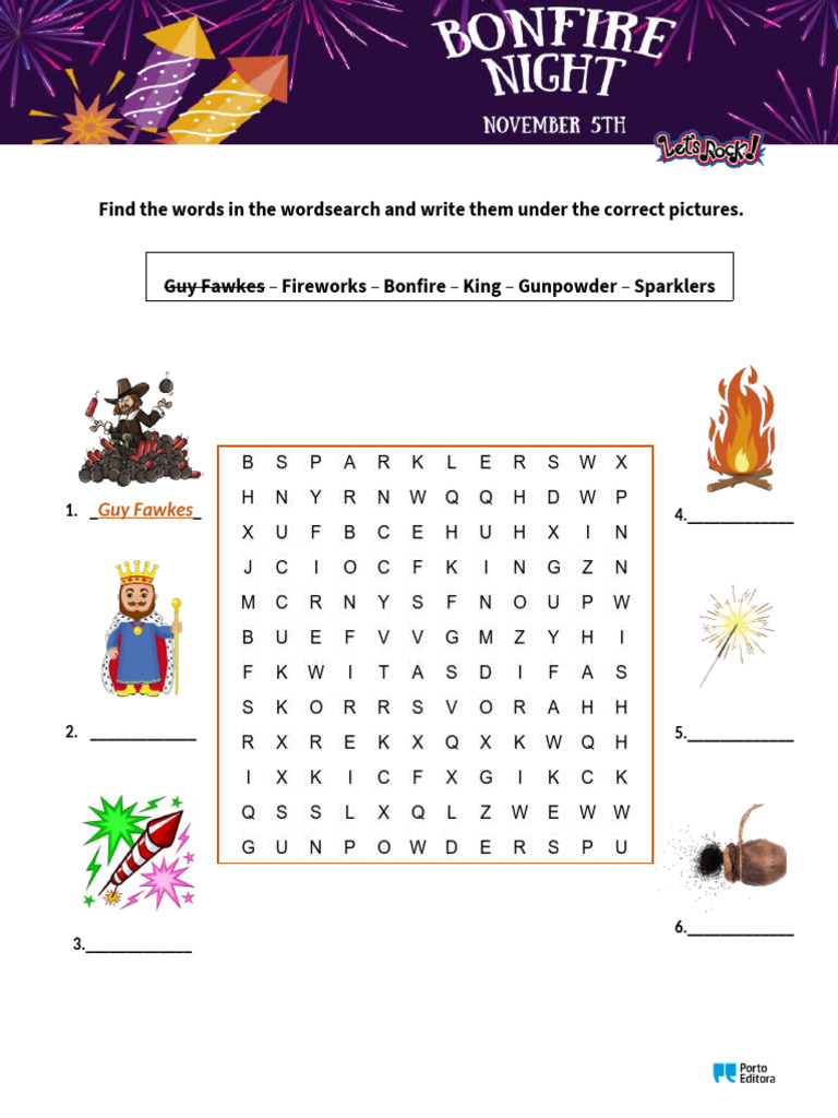Bonfire Night Activities for Kids | PDF | Foreign Language Studies | Art