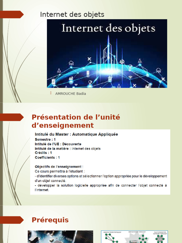 Cours 1 IOT | PDF | Véhicules | Application