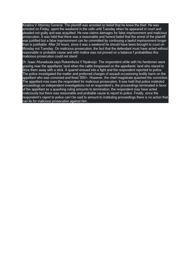 Kirabira V Attorney General | PDF | Social Science