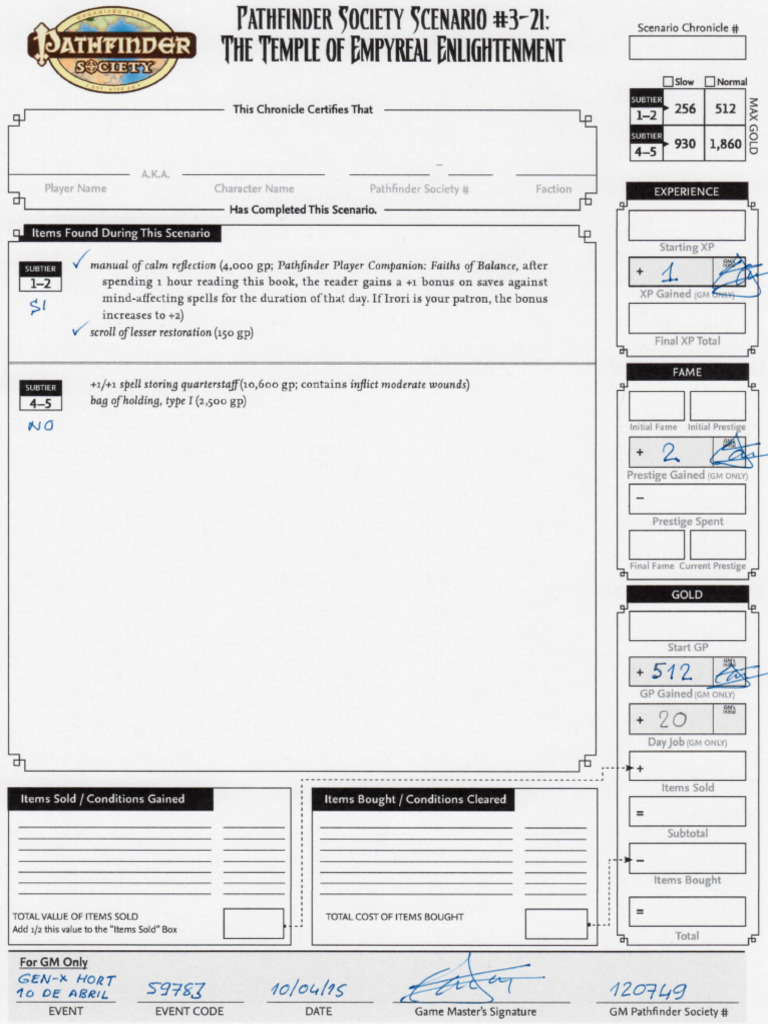 Ficha Evento Pfs | PDF
