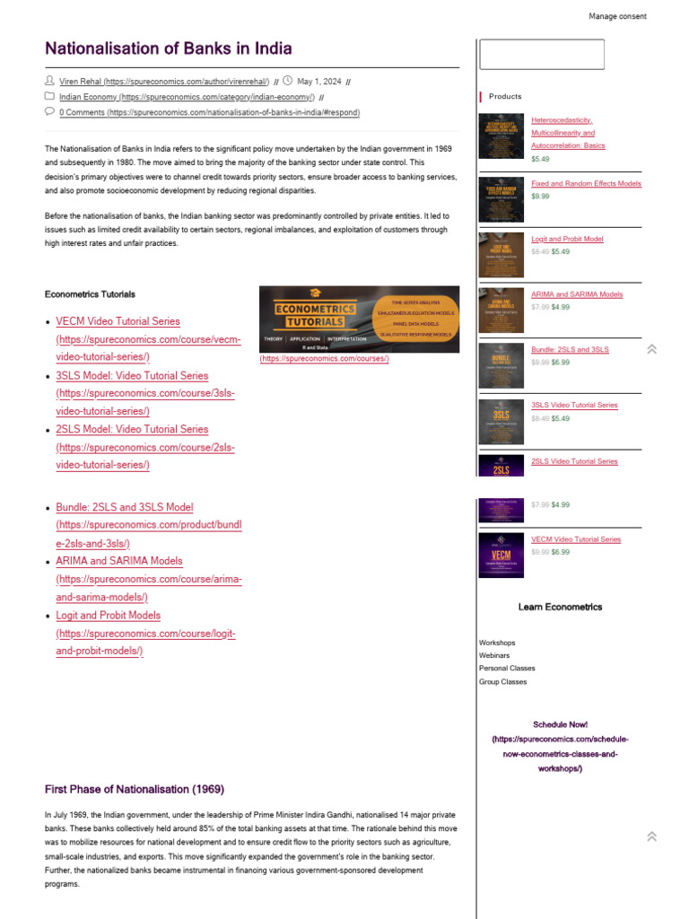 India's Bank Nationalisation History | PDF | Banks | Financial Inclusion