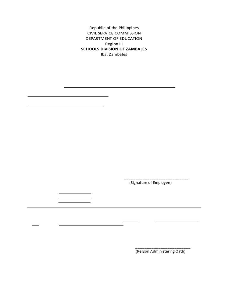 CS Form No 32 Revised 2018 Oath of Office | PDF | Social Science