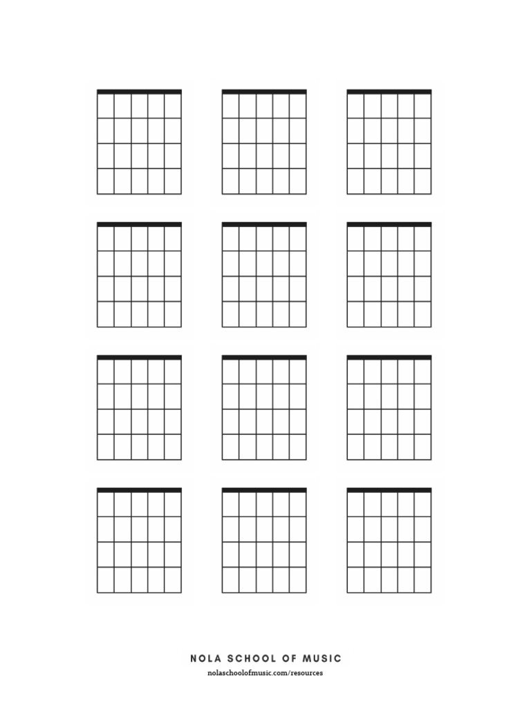 Blank Guitar Chord Charts | PDF
