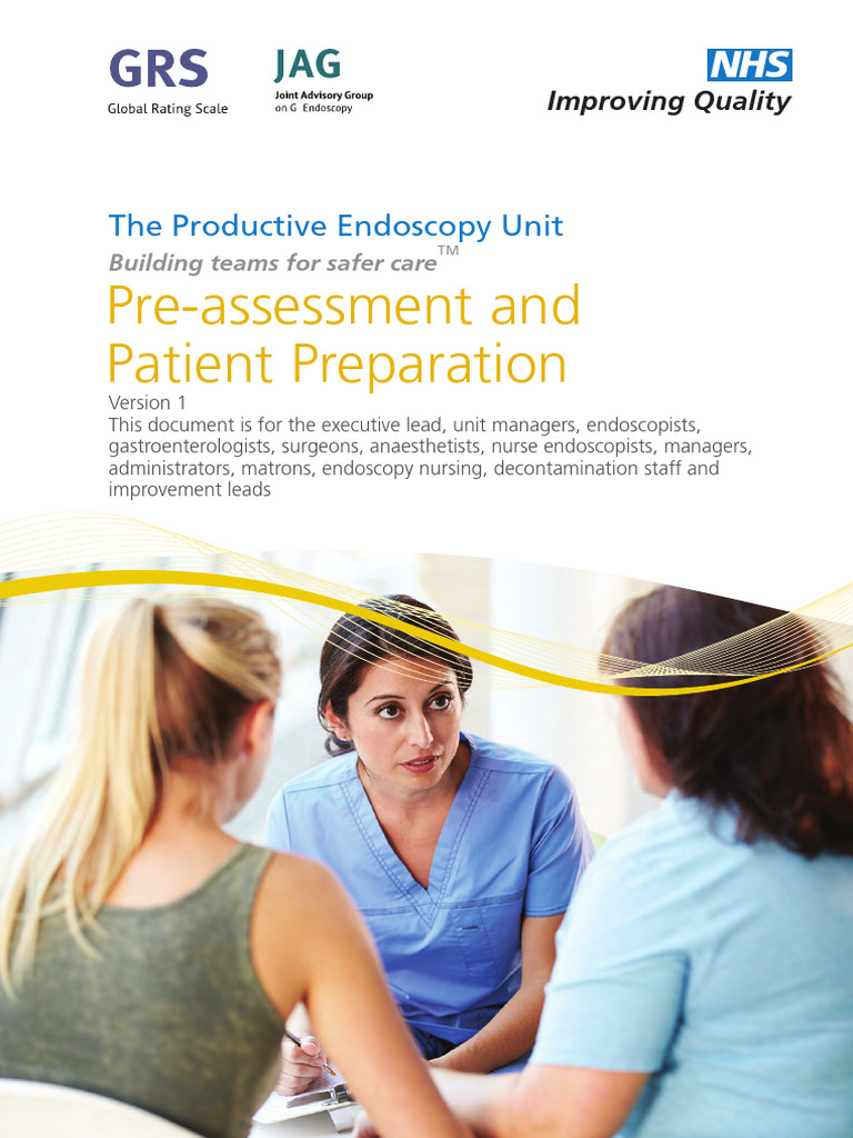 Productive Endoscopy Patient Preassessment Prep | PDF | Patient | Endoscopy
