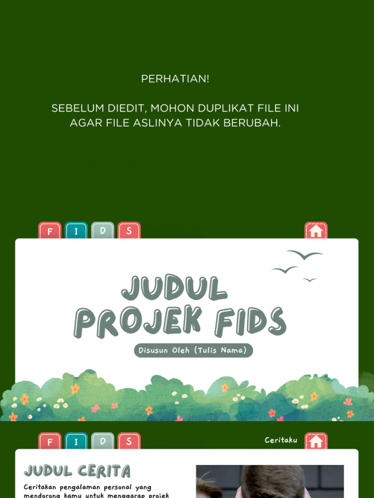 Template FIDS untuk Program HAppy Tanpa Bully | PDF
