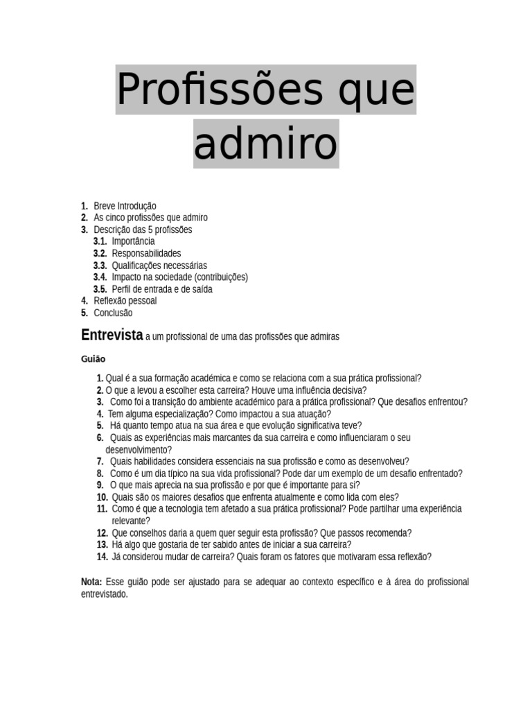 Guia para A Realizacão Do TI-PVV | PDF | Carreira e Crescimento