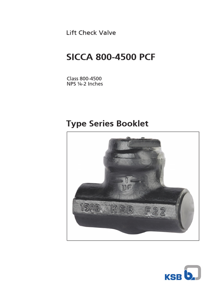 Sicca 800-4500 PCFSGSD | PDF | Pipe (Fluid Conveyance) | Valve