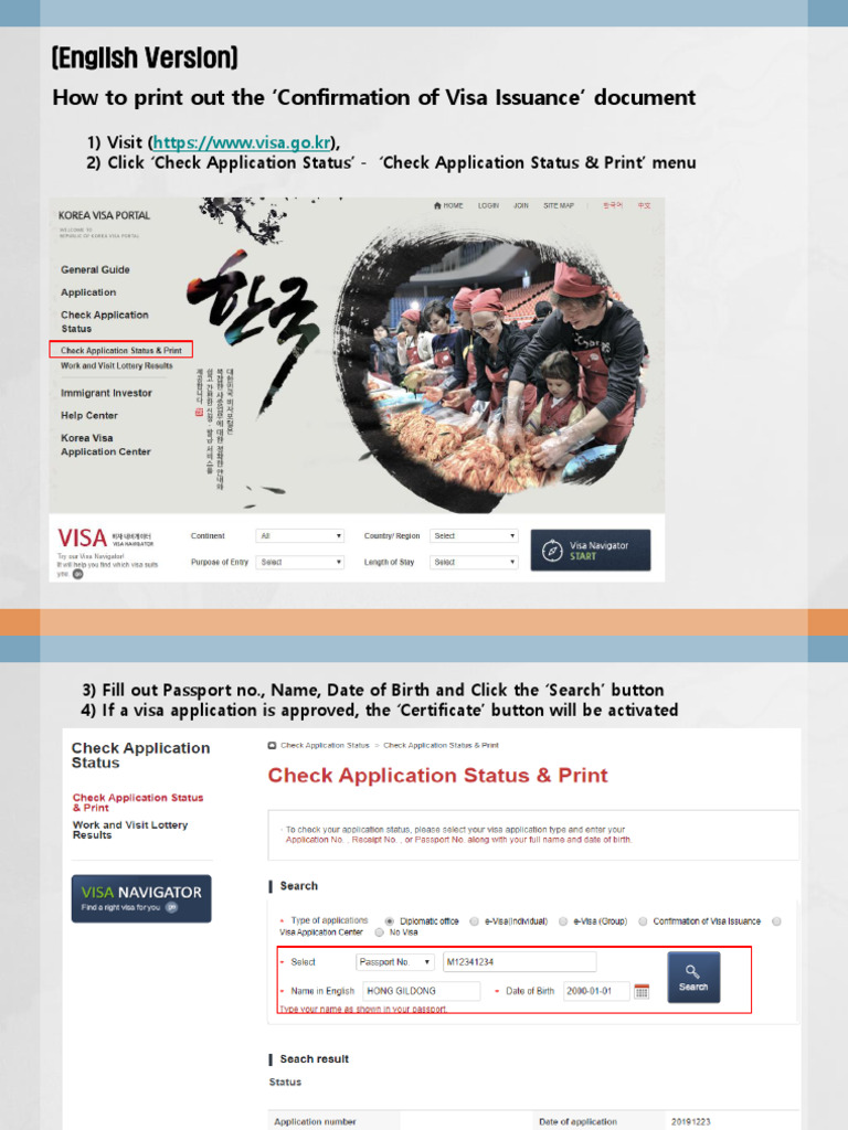 Print Confirmation of Visa Issuance | PDF