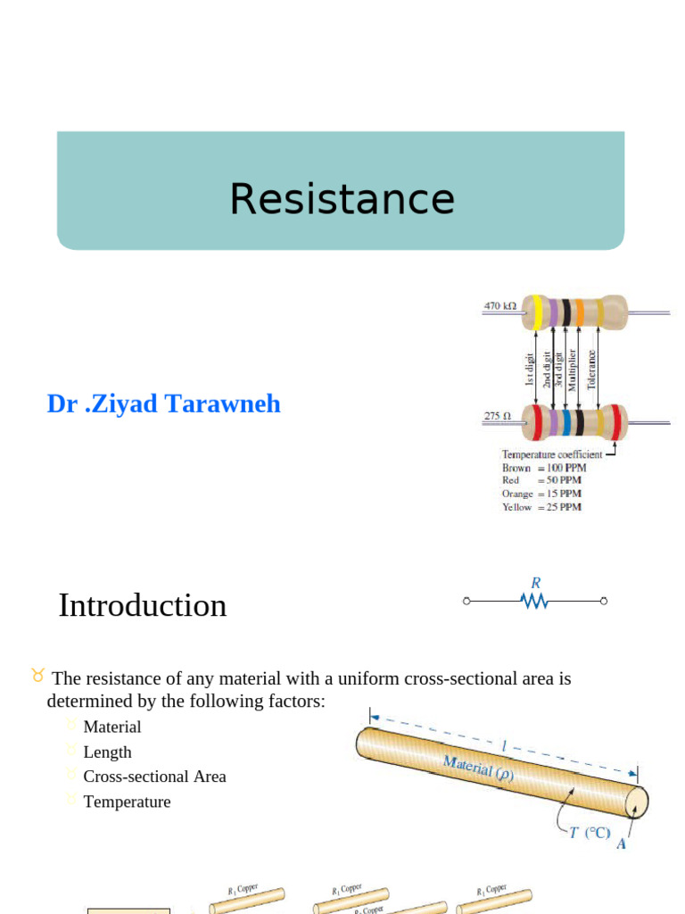 2 Resistance Pdf Electrical Resistance And Conductance Resistor