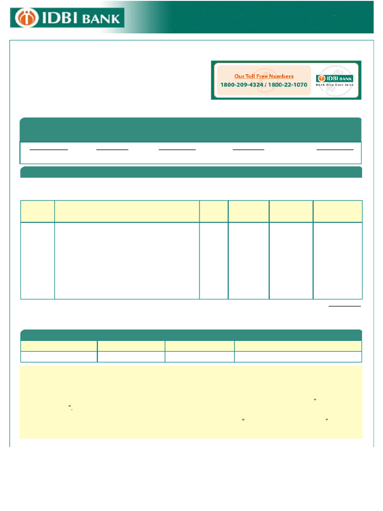 Idbi Ac Statement April 24 | PDF | Banks | Cheque