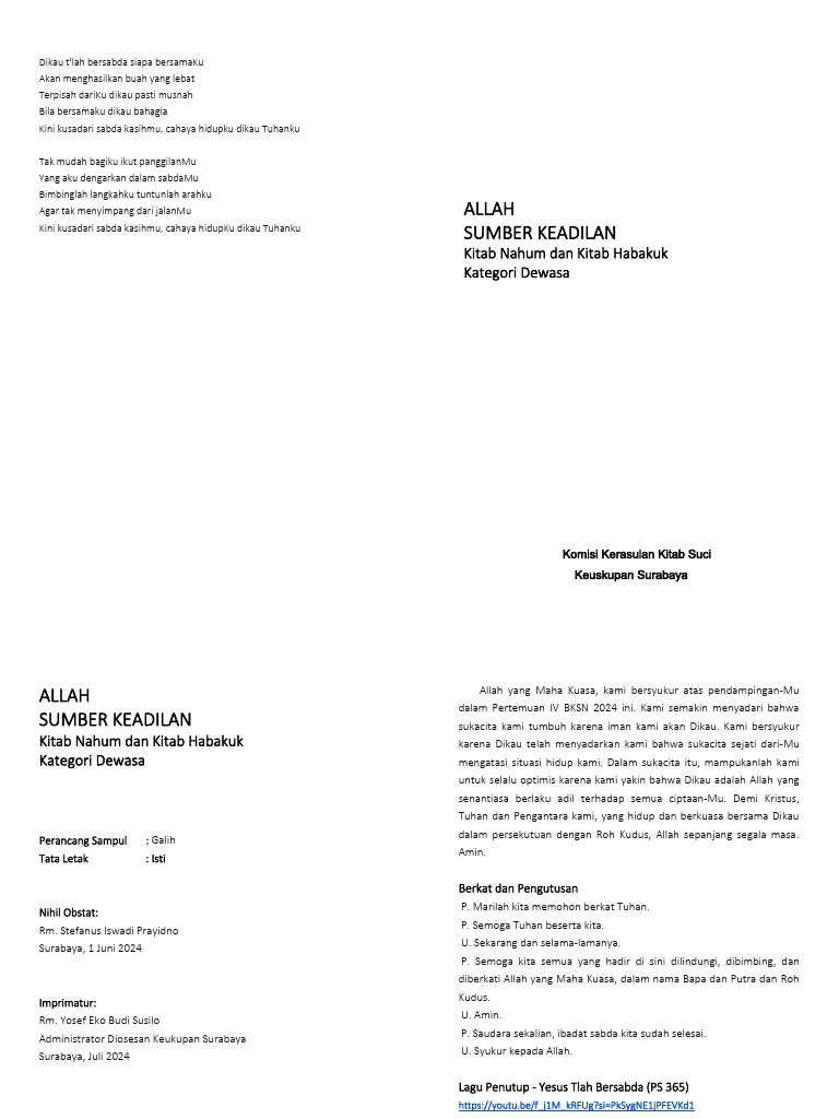 Allah Sumber Keadilan Full Fix - Layout - Stitching-Siap Cetak | PDF