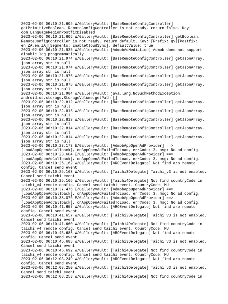 Log | PDF | Java (Programming Language) | Computer Data