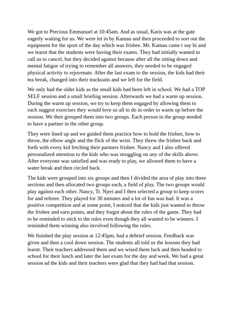 Week 3 - Precious Emmanuel Report | PDF
