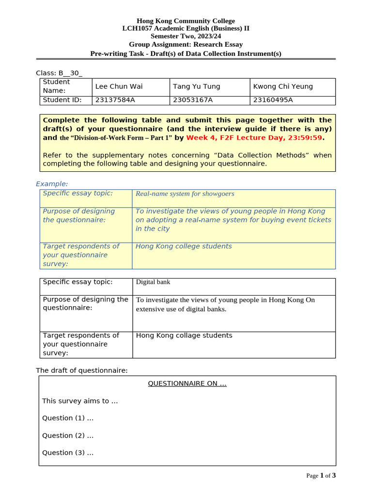 LCH1057 Group Research Essay - Forms & Templates Updated On 29-1-2024 | PDF