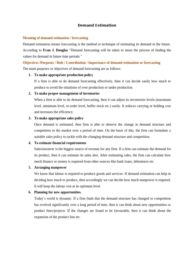 Demand Estimation (Part 2) | PDF | Forecasting | Least Squares