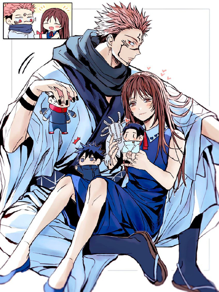 Itadori Yuuji Fushiguro Megumi Ryoumen Sukuna Okkotsu Yuuta and Orimoto Rika Jujutsu Kaisen ...