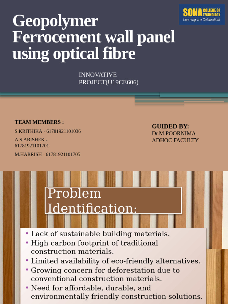 Geopolymer Ferrocement Wall Panels | PDF | Fibers | Building Materials