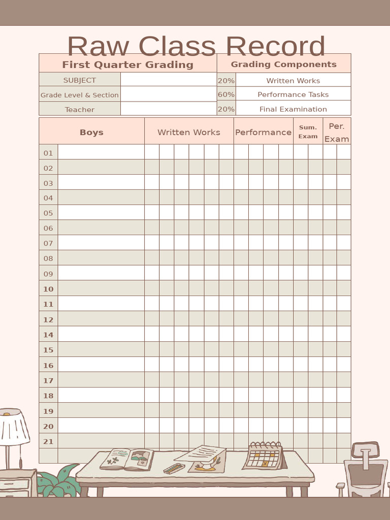 First Quarter Grading Records | PDF | Educational Assessment And ...