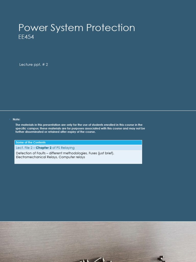 PSP2020-Lect File 2 | PDF | Relay | Electrical Components