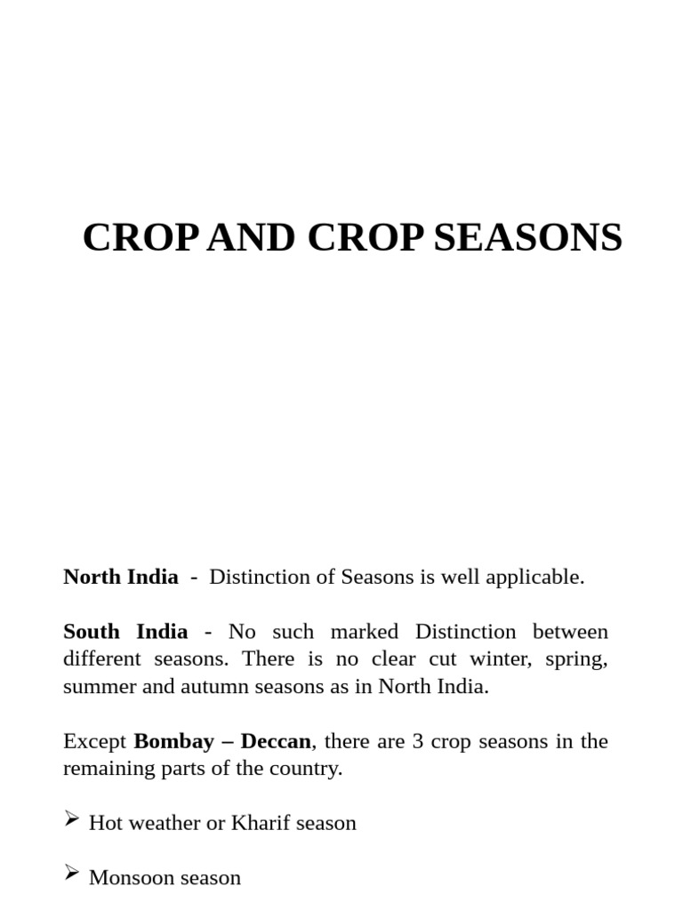 Unit 3 Crop and Crop Seasons | PDF | Crop Rotation | Crops