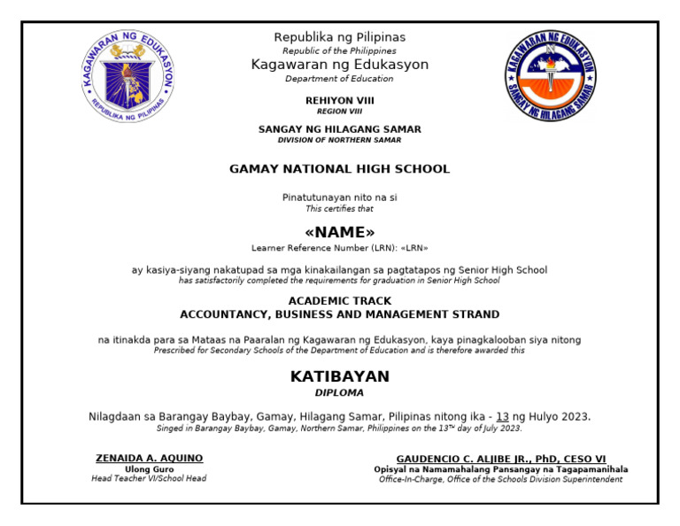 Diploma Template | PDF