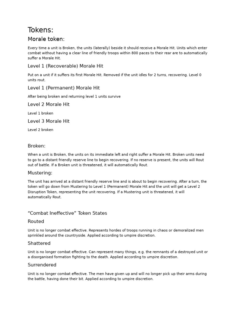 rules | PDF | Cavalry | Infantry