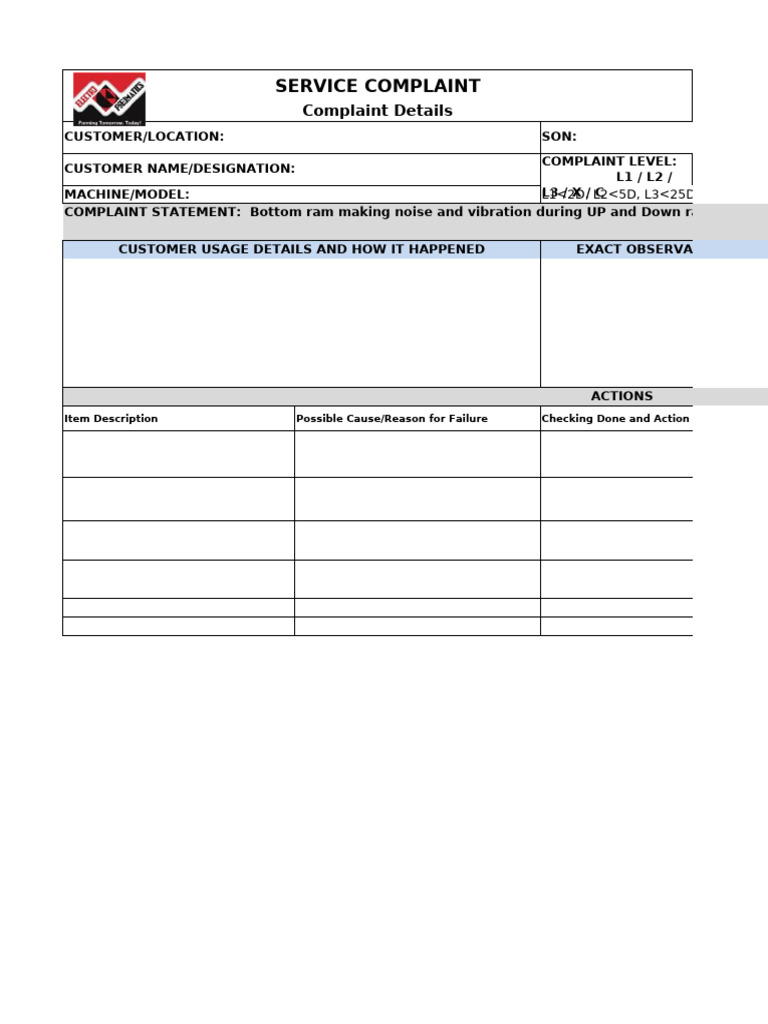 Supreme Halol Service Report | PDF