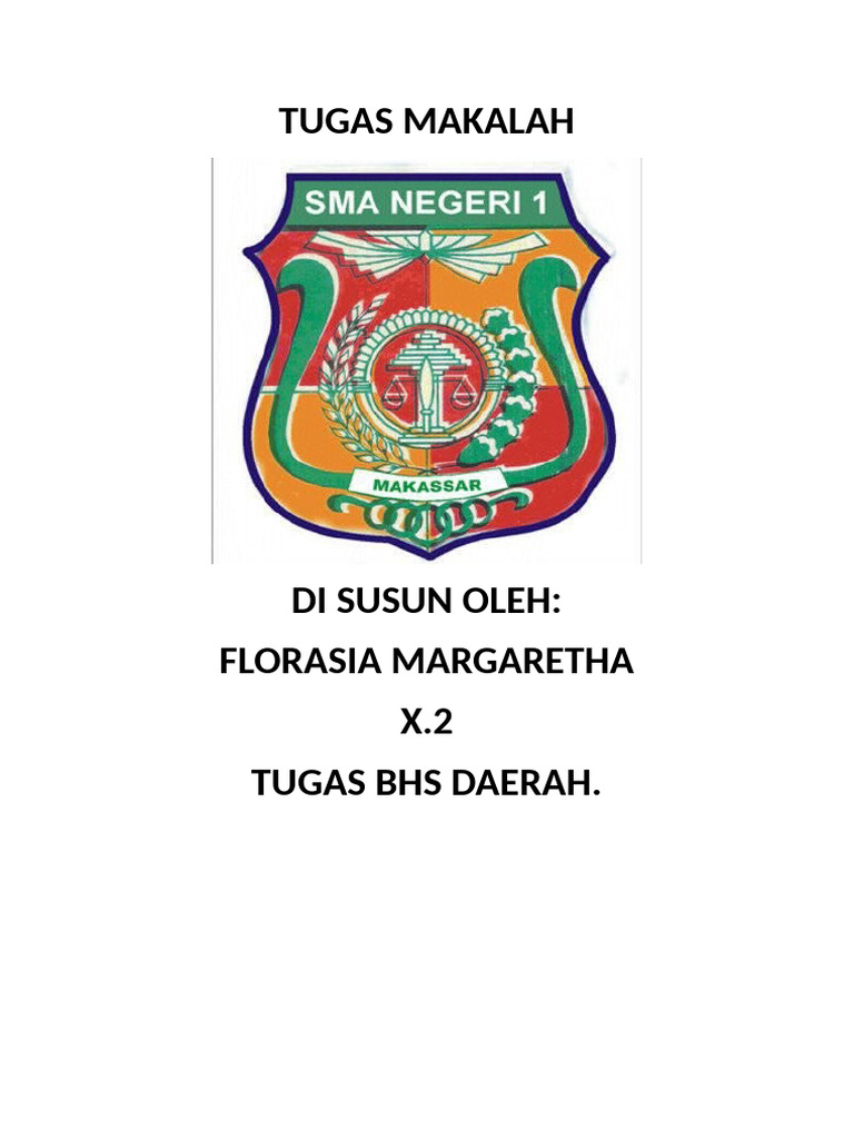 TUGAS MAKALAH FLORAAA Bhs Daerah | PDF