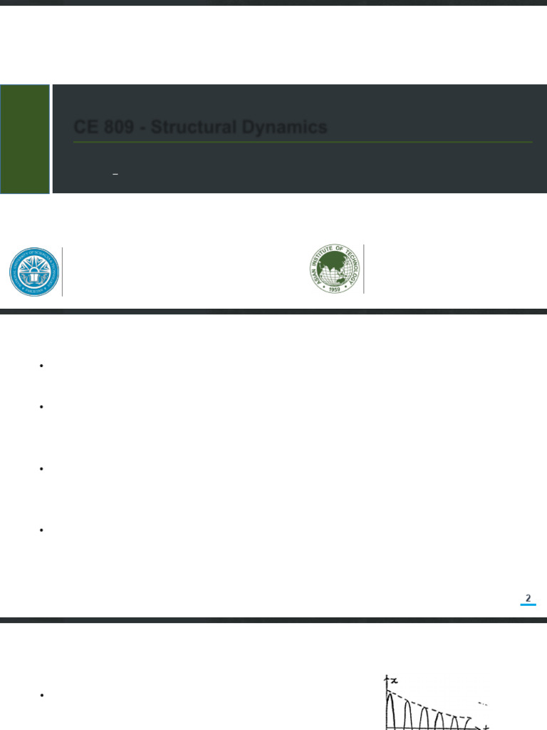 CE-809-Lecture-10-Damping-in-Dynamic-Analysis-of-Structures | PDF | Damping | Waves