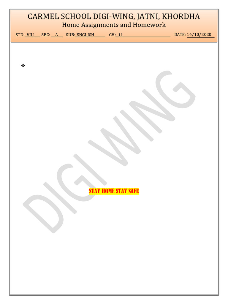 14.10 Std-Viii English | PDF