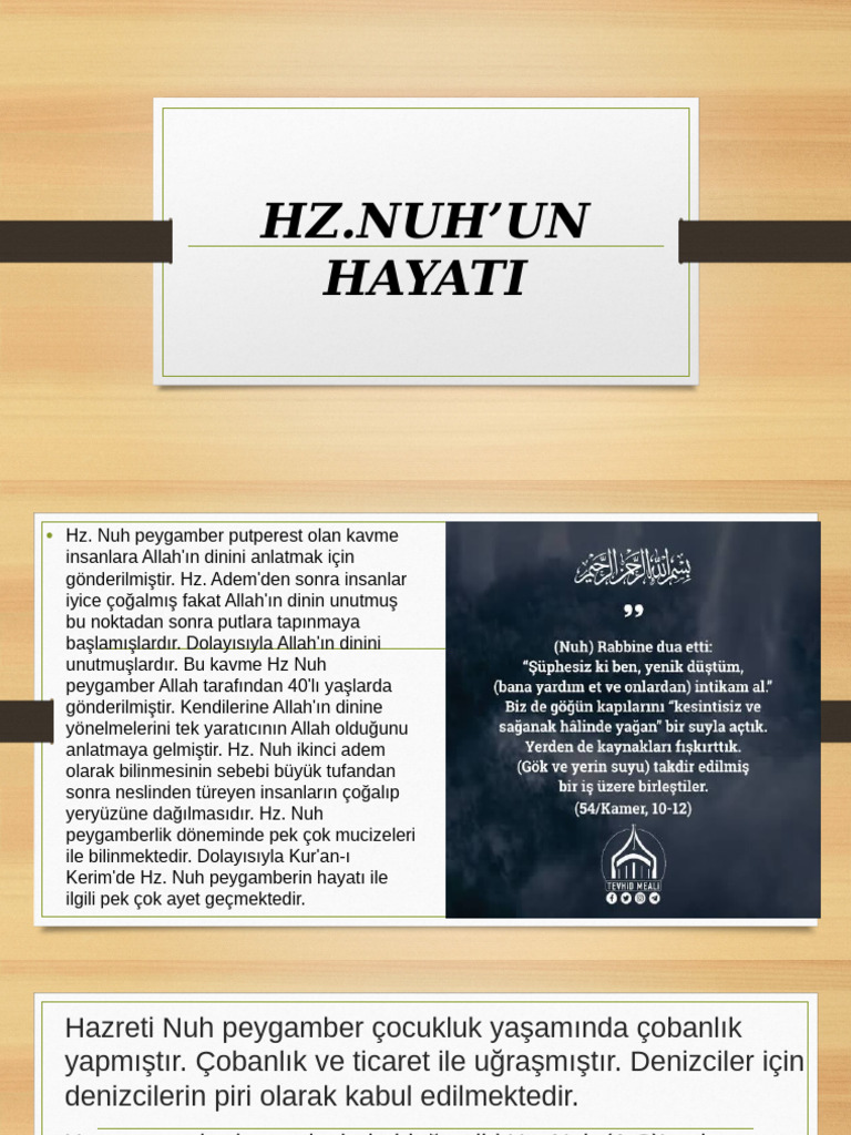 HZ - Nuh'un Hayatı | PDF