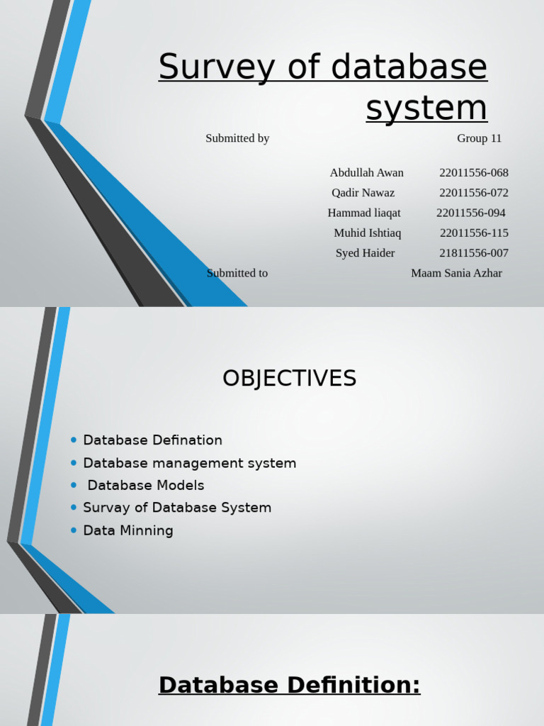 Survey of Database System | PDF | Databases | Sql Survey of Database System | PDF | Databases | Sql