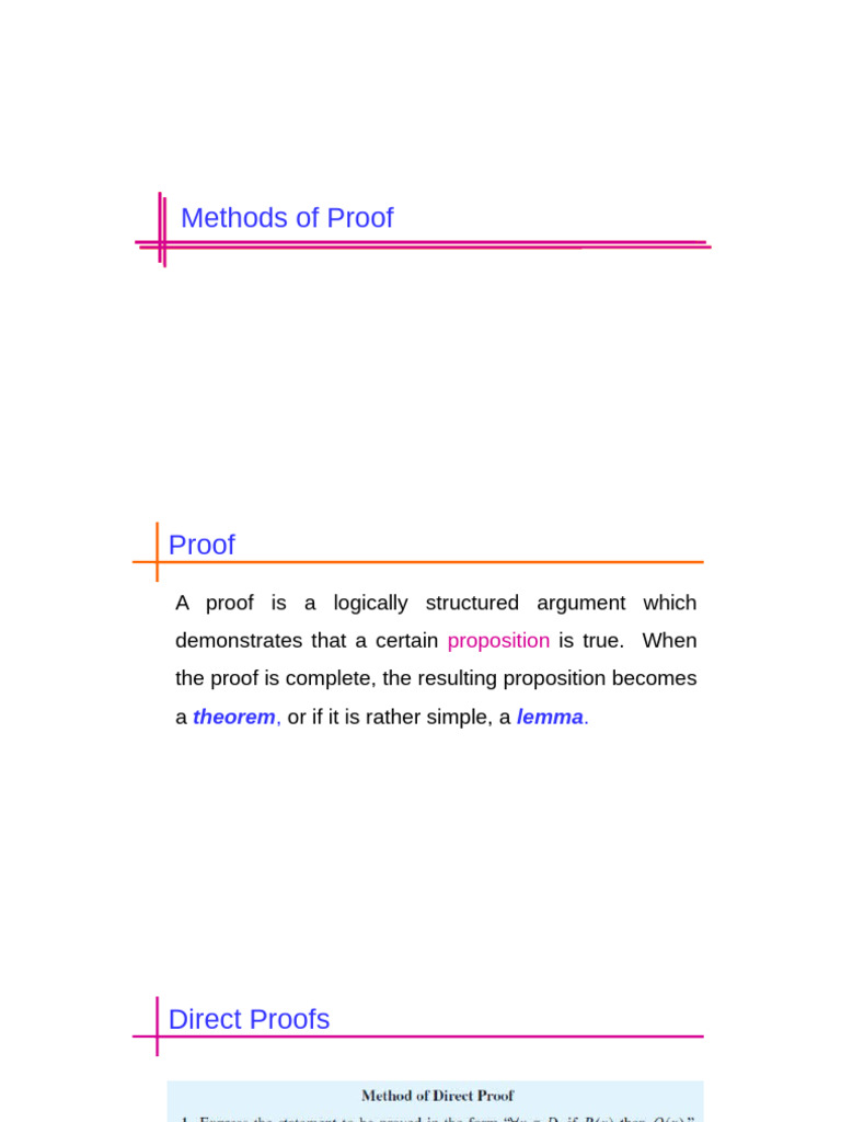 Lectuer 6 | PDF | Mathematical Proof | Theorem