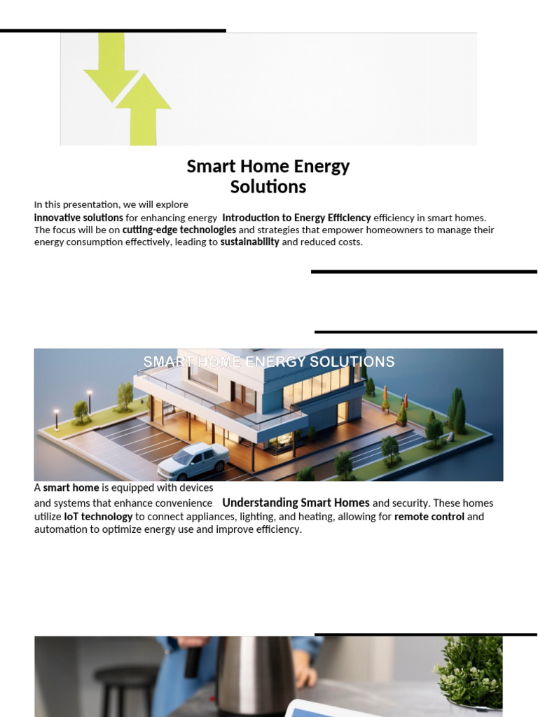 Slidesgo Optimizing Energy Efficiency Innovative Solutions For Smart Home Management ...