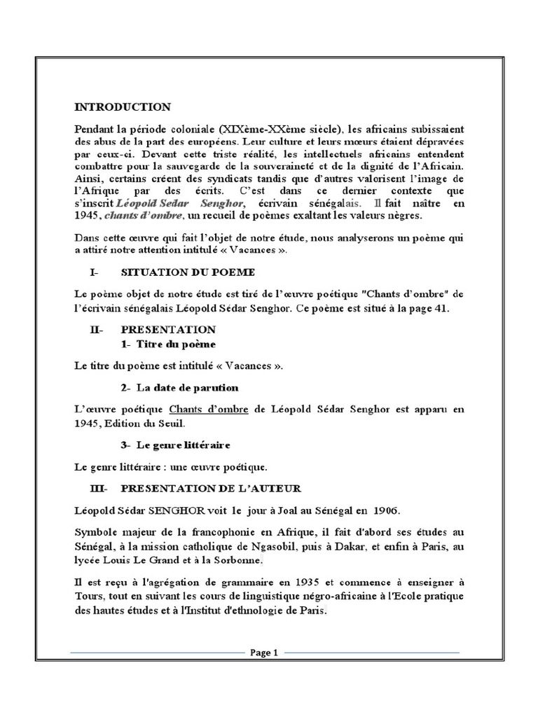 Article Littéraire | PDF