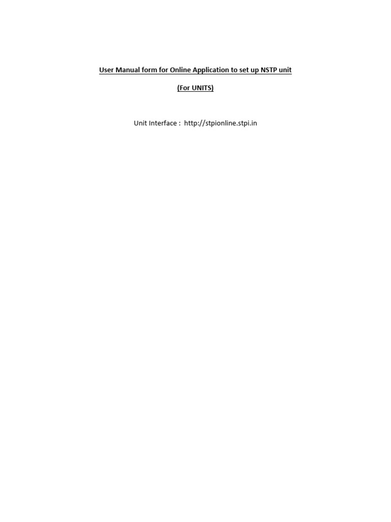 NSTP Unit Online Application Guide | PDF