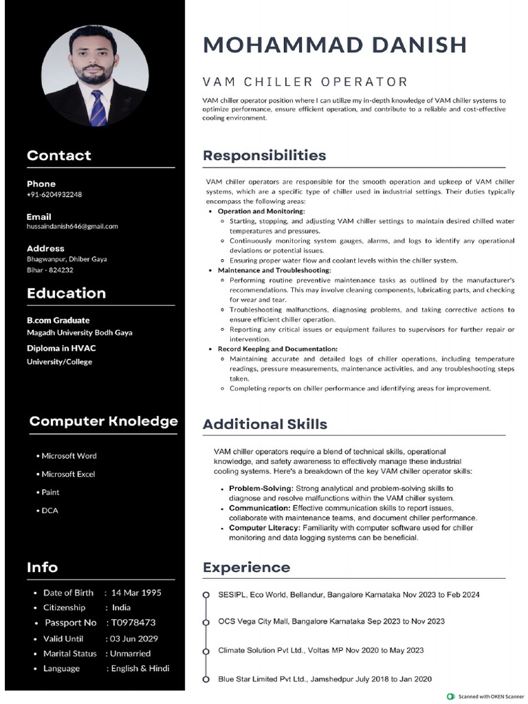 Mohammad Danish CV | PDF