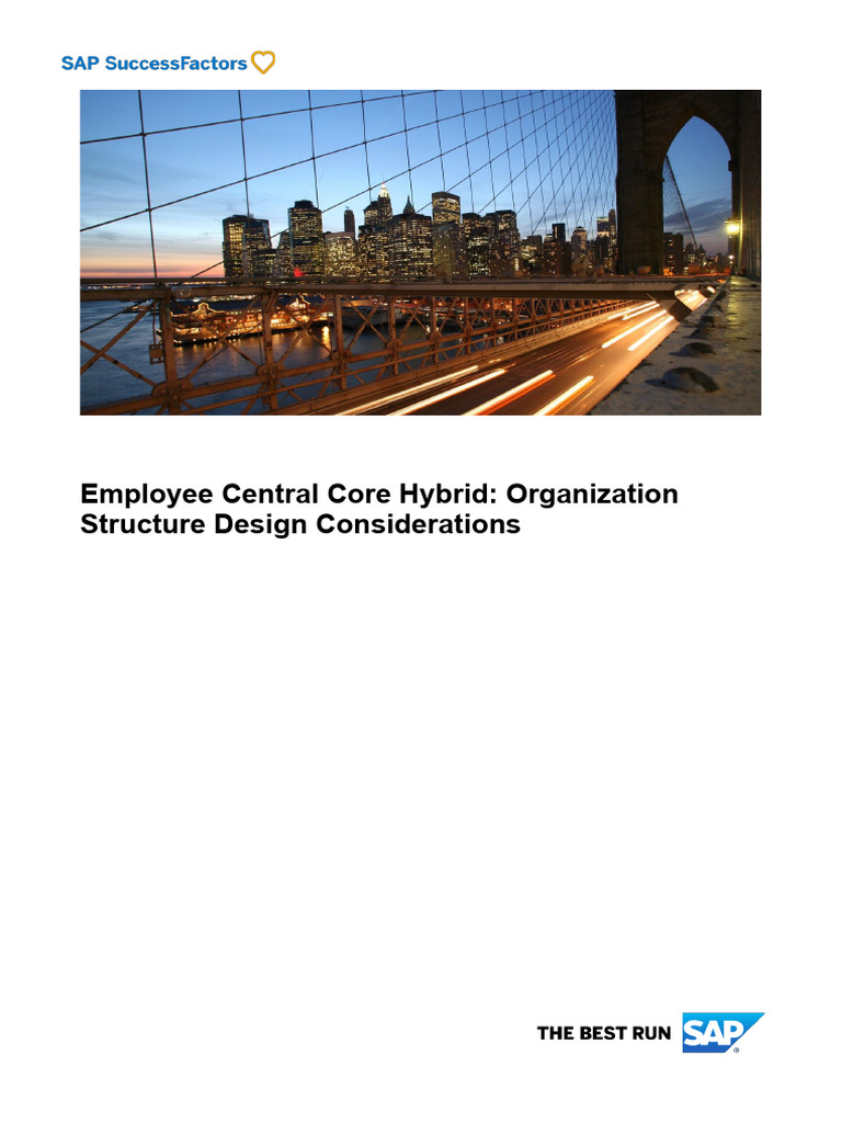 IDP Employee Central Core Hybrid - Organization Structure Design ...