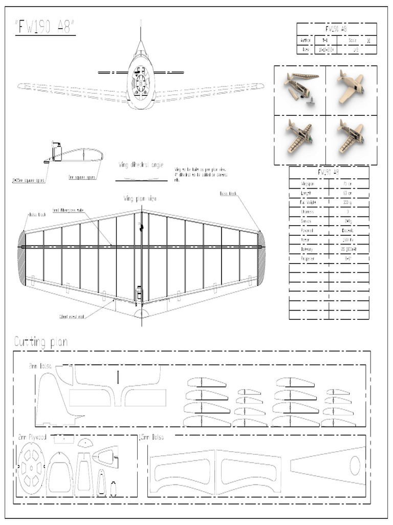 Fw190 A8 Plan-A0 | PDF