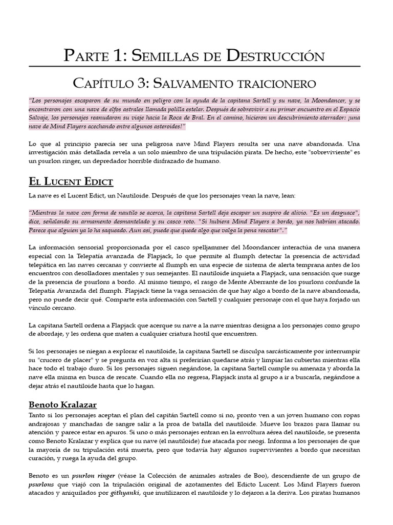 Nave Abandonada: Peligro Psurlon | PDF | Cadáver | Piratería