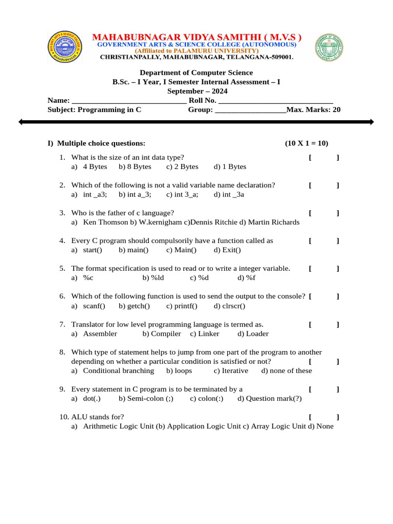 Cinternal 1 Pdf Integer Computer Science Computer Programming