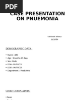 Case Study Pneumonia | PDF | Lung | Pneumonia