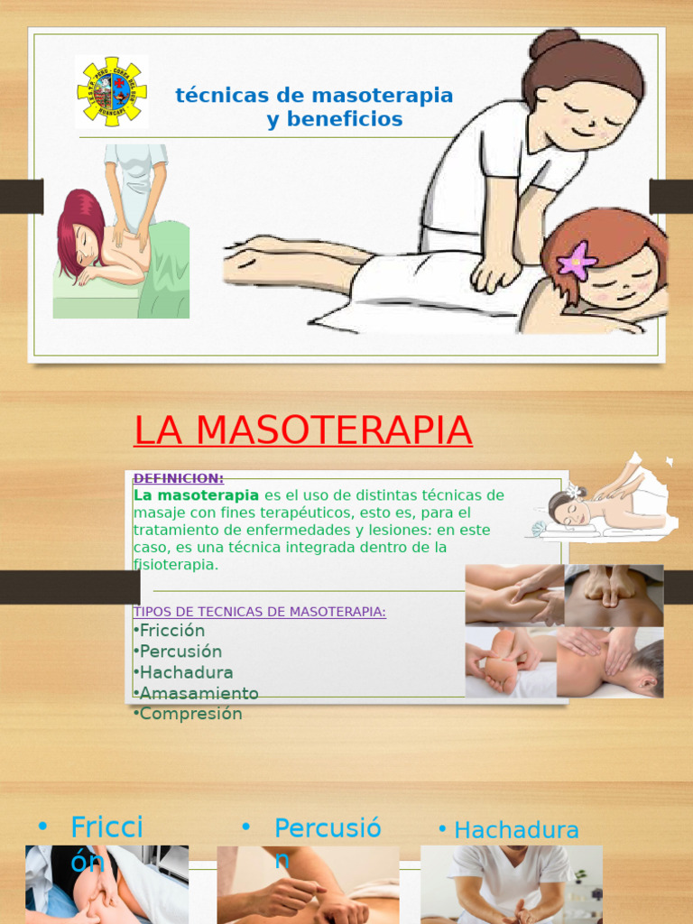 Técnicas y Beneficios de Masoterapia | PDF | Salud y bienestar