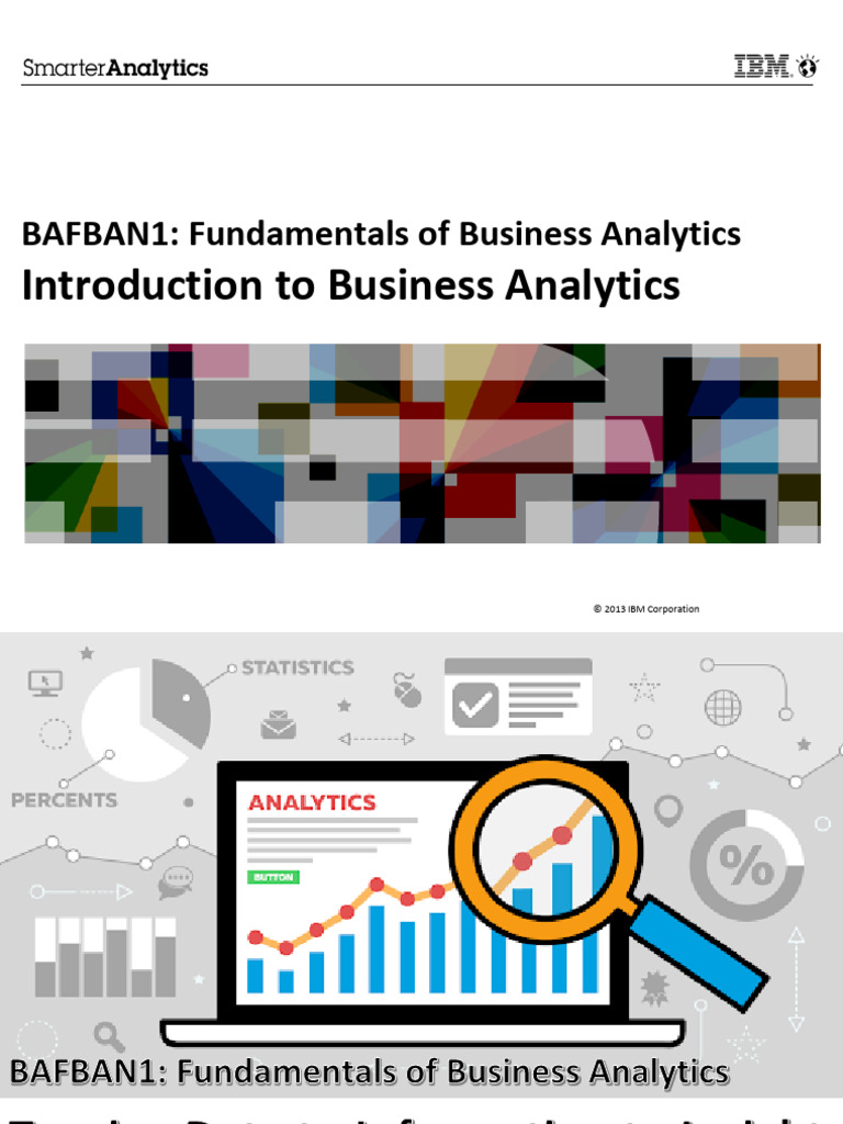 1 - Intro to Business Analytics | PDF | Analytics | Data Analysis